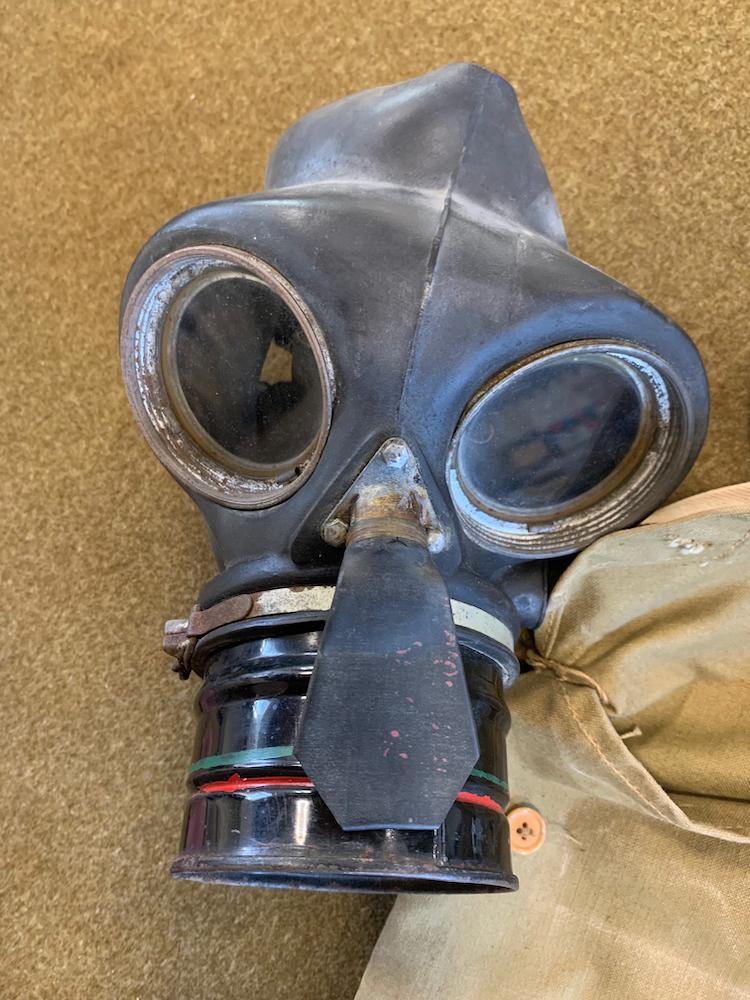 War Department Militaria | Civilian Duty Gas Mask and Haversack
